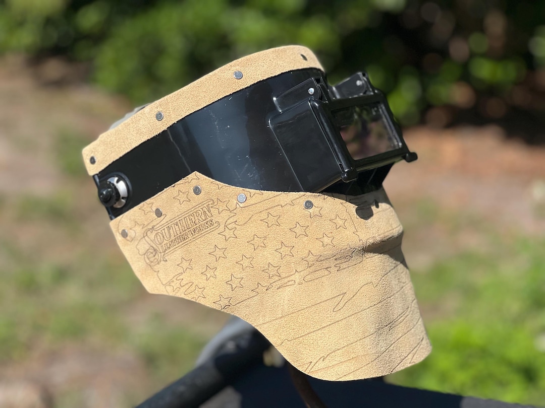 Custom Chopped Tiger Hood Leather Welding Hood - Etsy