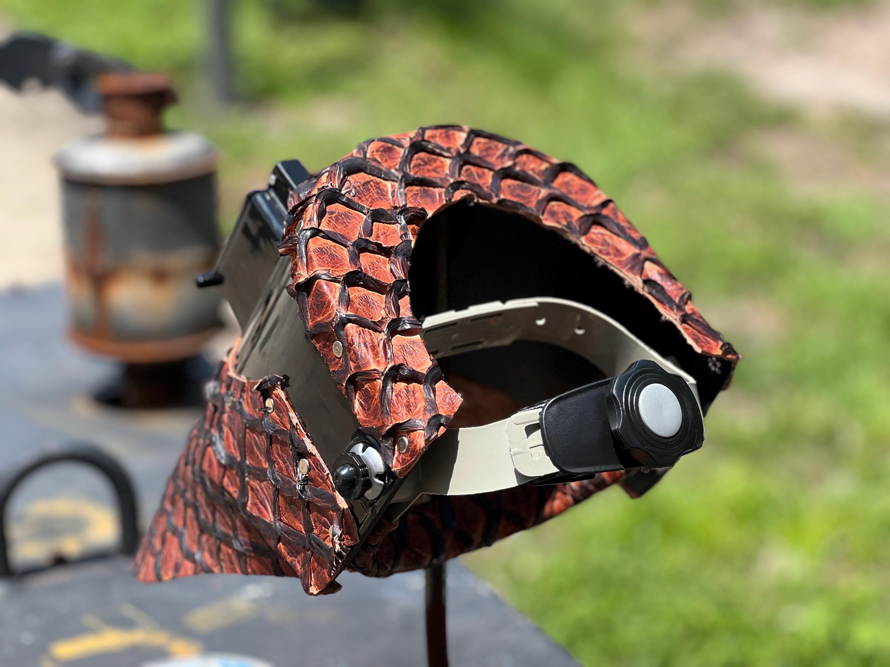 Pirarucu Skin Chopped Tiger Hood Welding Hood - Etsy