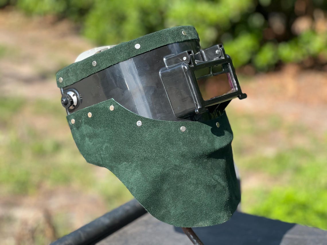 Custom Chopped Tiger Hood Leather Welding Hood - Etsy