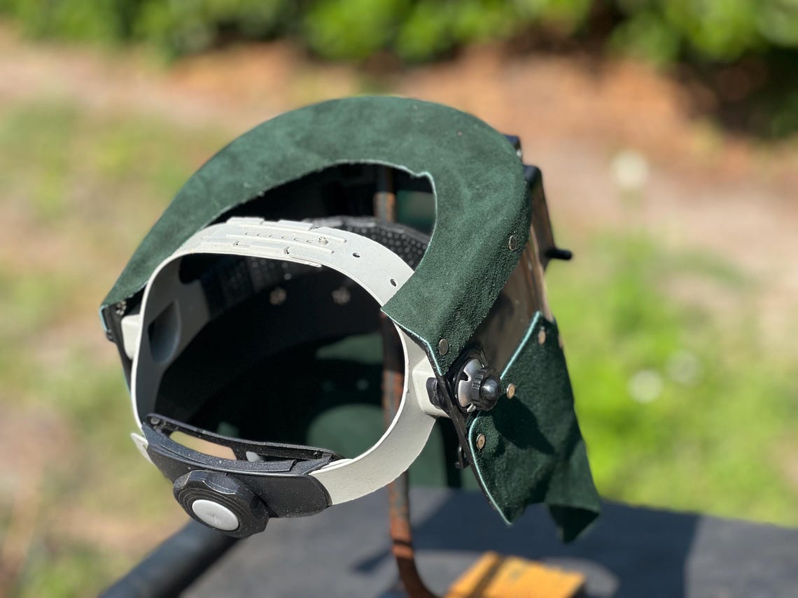 Custom Chopped Tiger Hood Leather Welding Hood - Etsy