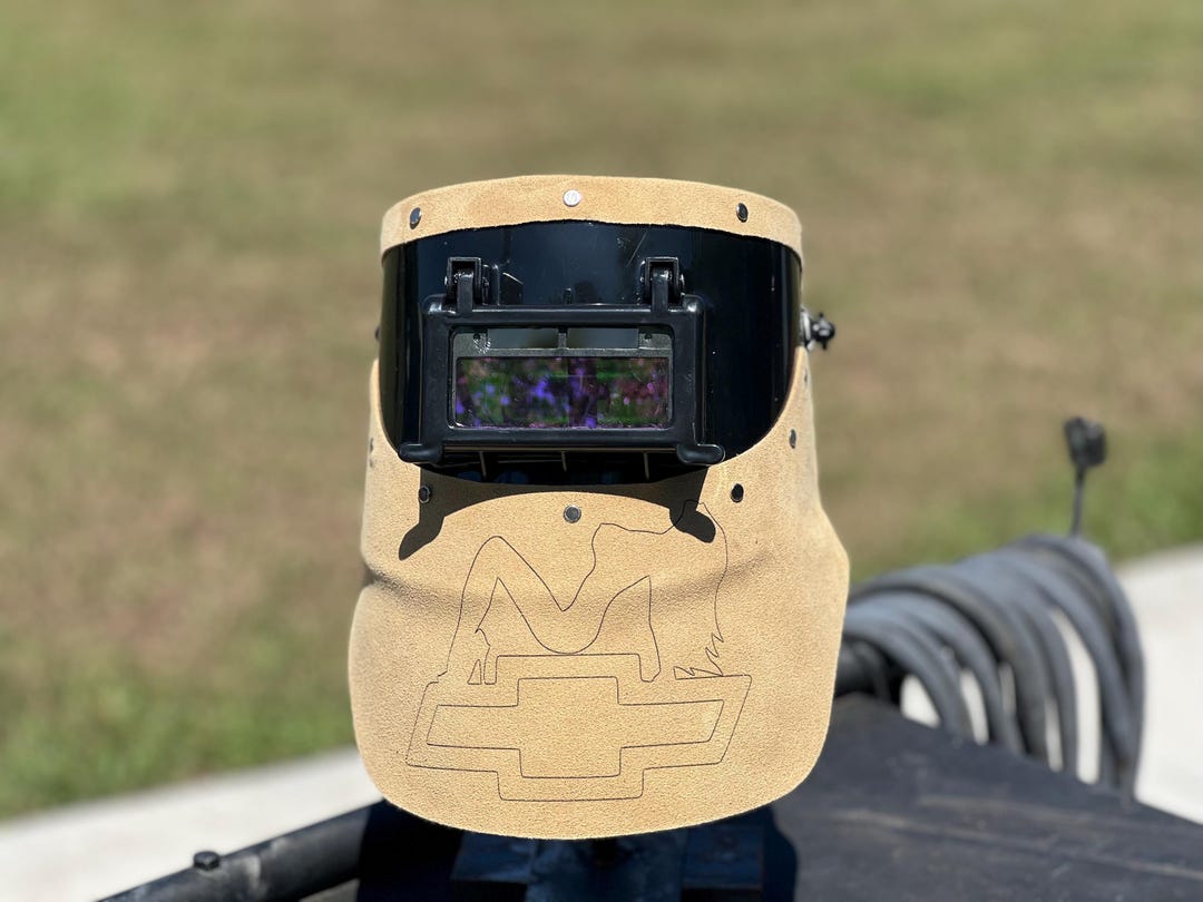 Custom Chopped Tiger Hood Leather Welding Hood - Etsy