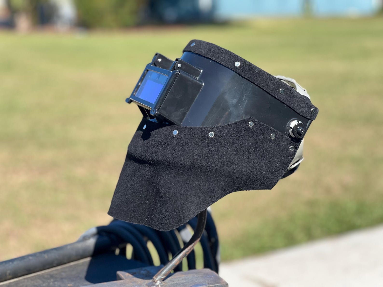 Custom Chopped Tiger Hood Leather Welding Hood - Etsy