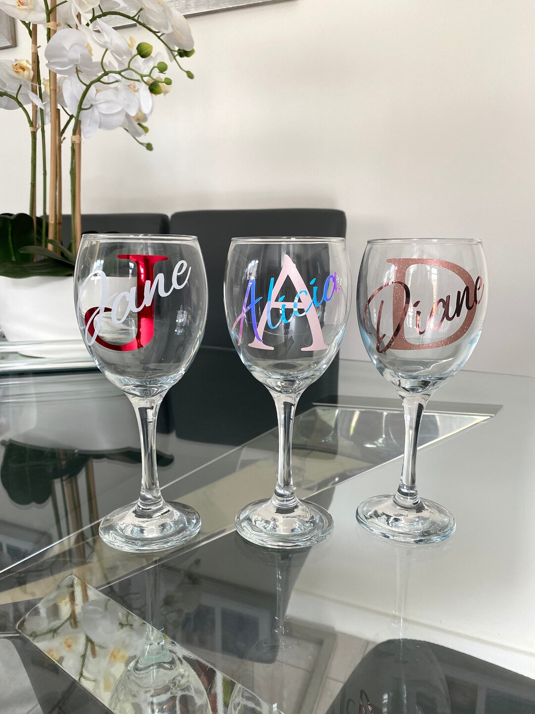 Personalised Wine Glass Gift for Her Mum Aunt Sister - Etsy UK