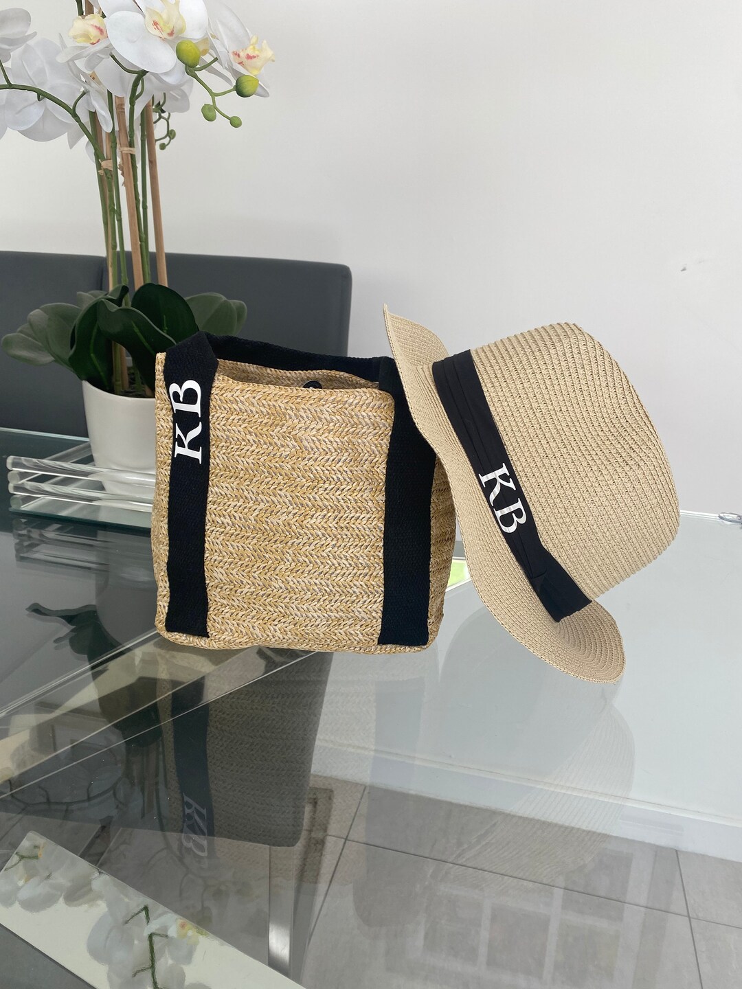 Personalised BUNDLE, Tote Bag, Women's Handbag, Straw Beach Bag, Custom ...