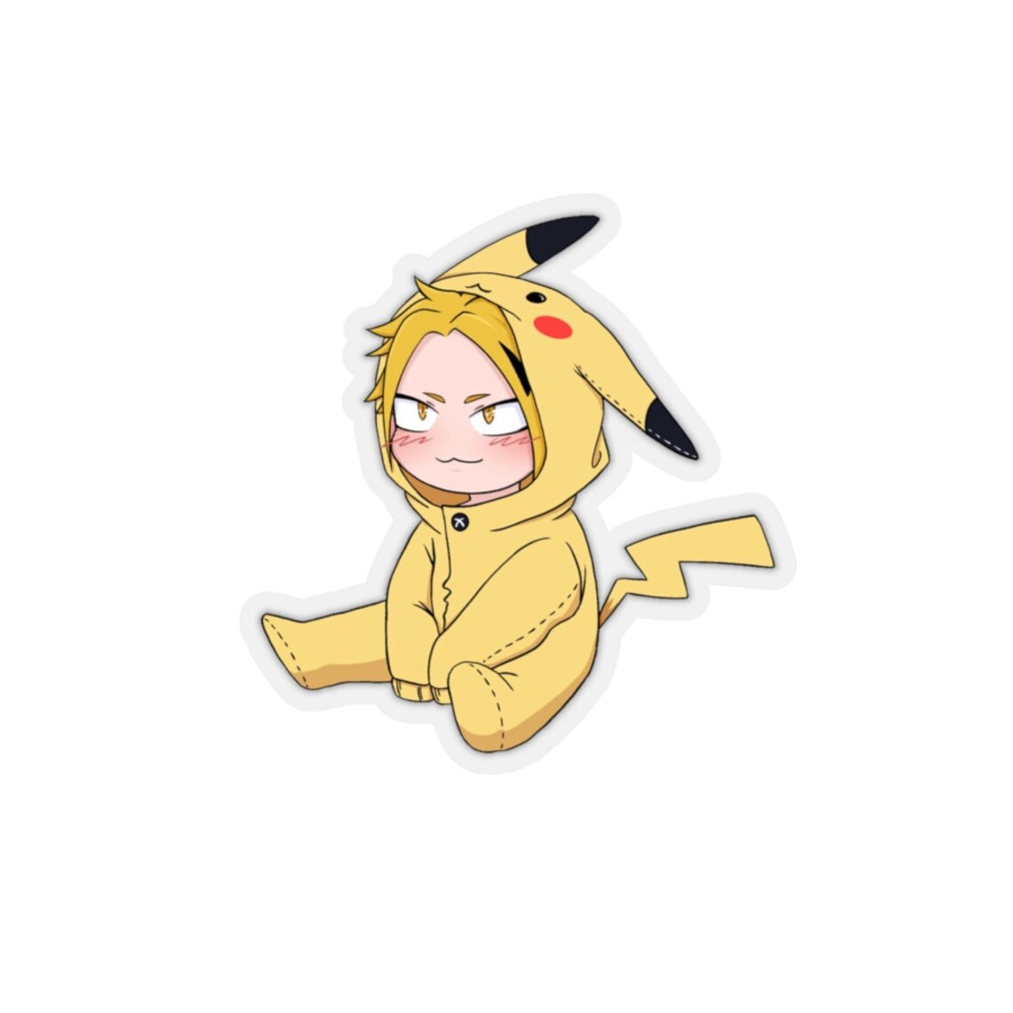 Denki Kaminari Sticker Cute Denki Stickers Denki Peeker | Etsy