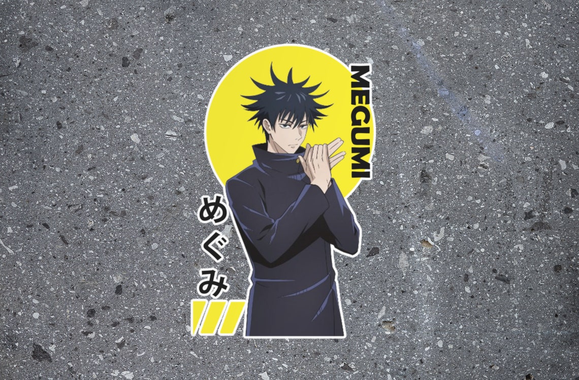 Megumi Fushiguro Jujutsu Kaisen Adesivo Megumi Hand Signs | Etsy