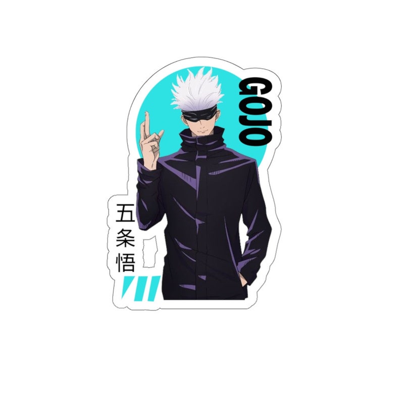 Gojo Satoru Jujutsu Kaisen Sticker Gojo Sticker Anime | Etsy