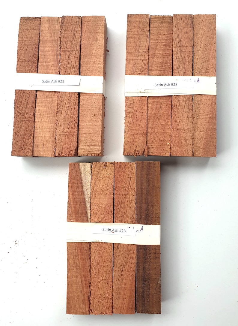 Australian Satin Ash Pen Blanks - Turning Blank or Small Knife Blank - Etsy