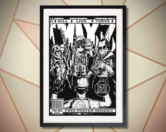 Dayz Fan Art Poster Large A3 Hand Drawn Great for Gaming Room - Etsy
