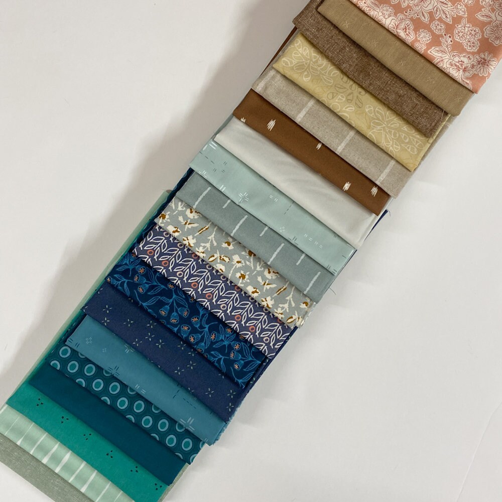 River Blues Bundle 2.0 - Lo & Behold Puff Quilt Kit - Fat Quarter ...