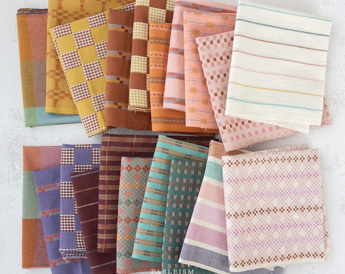 Canyon Springs Cotton Woven Fabric, Earth Tone Checker Stripe - Etsy