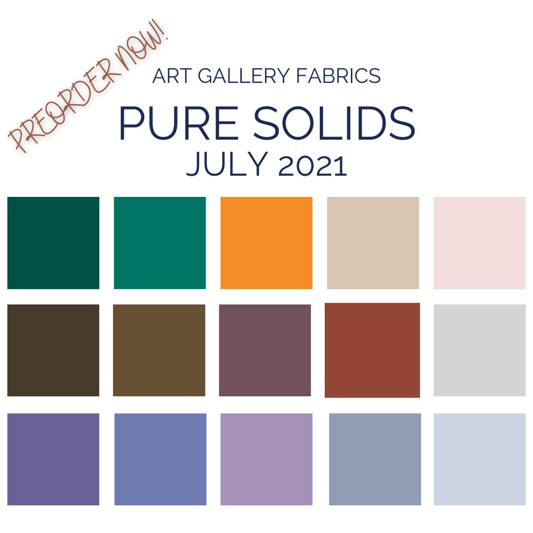 2021 PURE Solids by Art Gallery Fabrics Bundle - Etsy