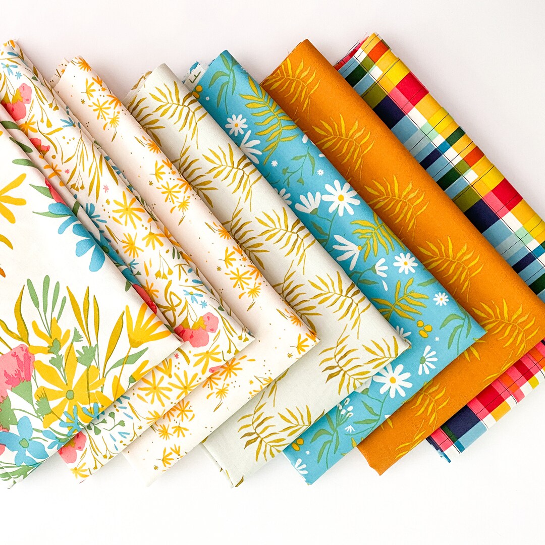 Wild Fronds Market by Kate Capone for Birch Fabrics, 7 Floral Prints ...
