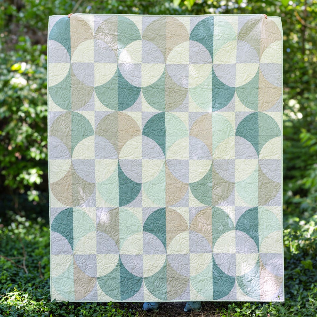 Fronds Quilt Kit by Suzy Quilts, Pastel Colors, Cotton and Bamboo ...