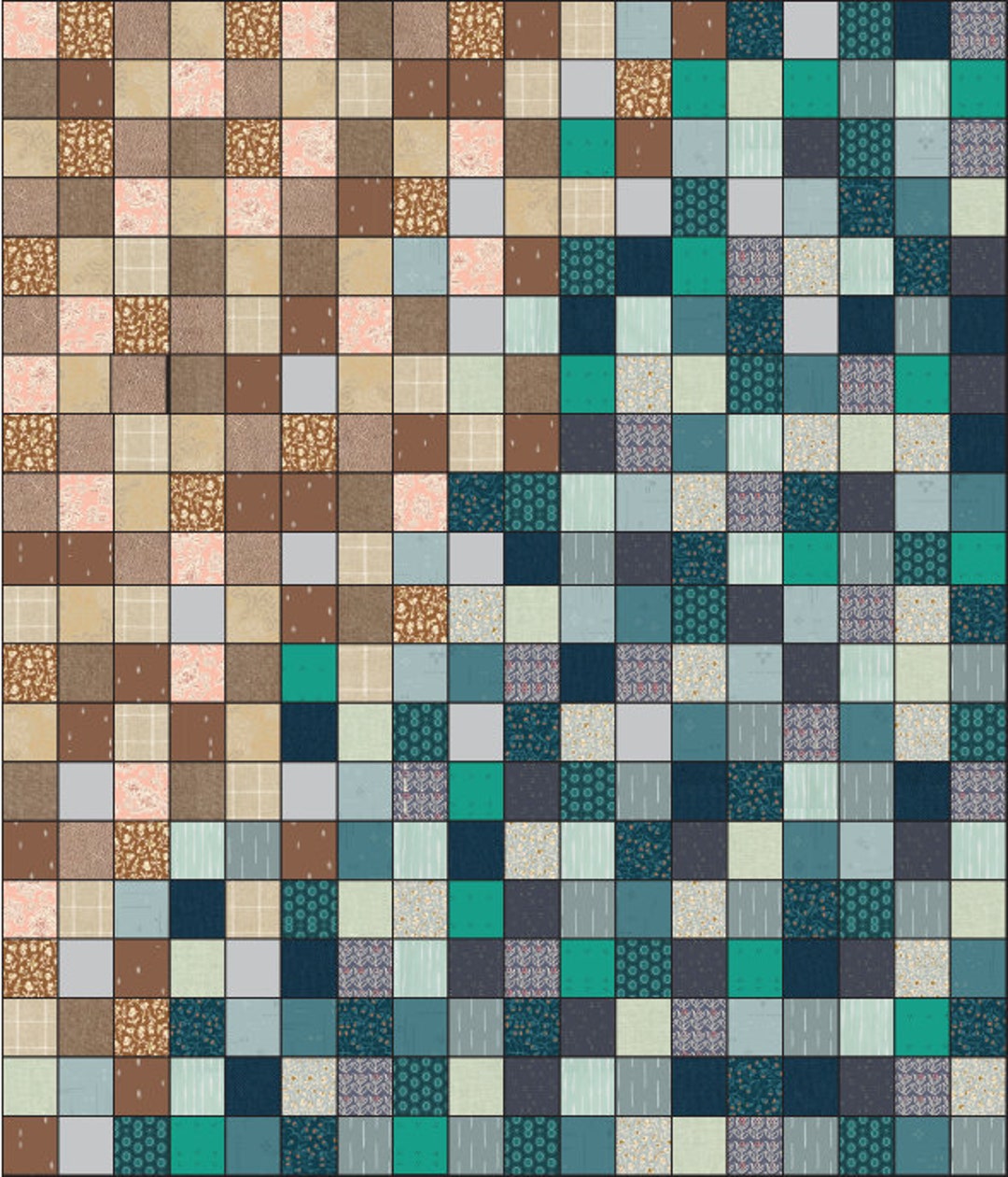 River Blues Bundle 2.0 - Lo & Behold Puff Quilt Kit - Fat Quarter ...