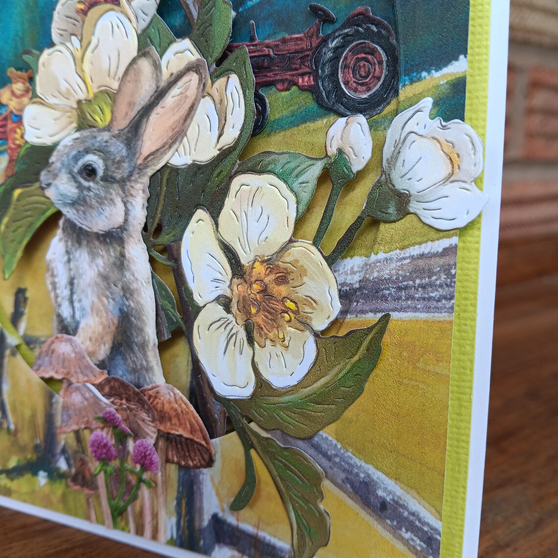 Handmade 7x5 3d Effect Greetings Card. - Etsy