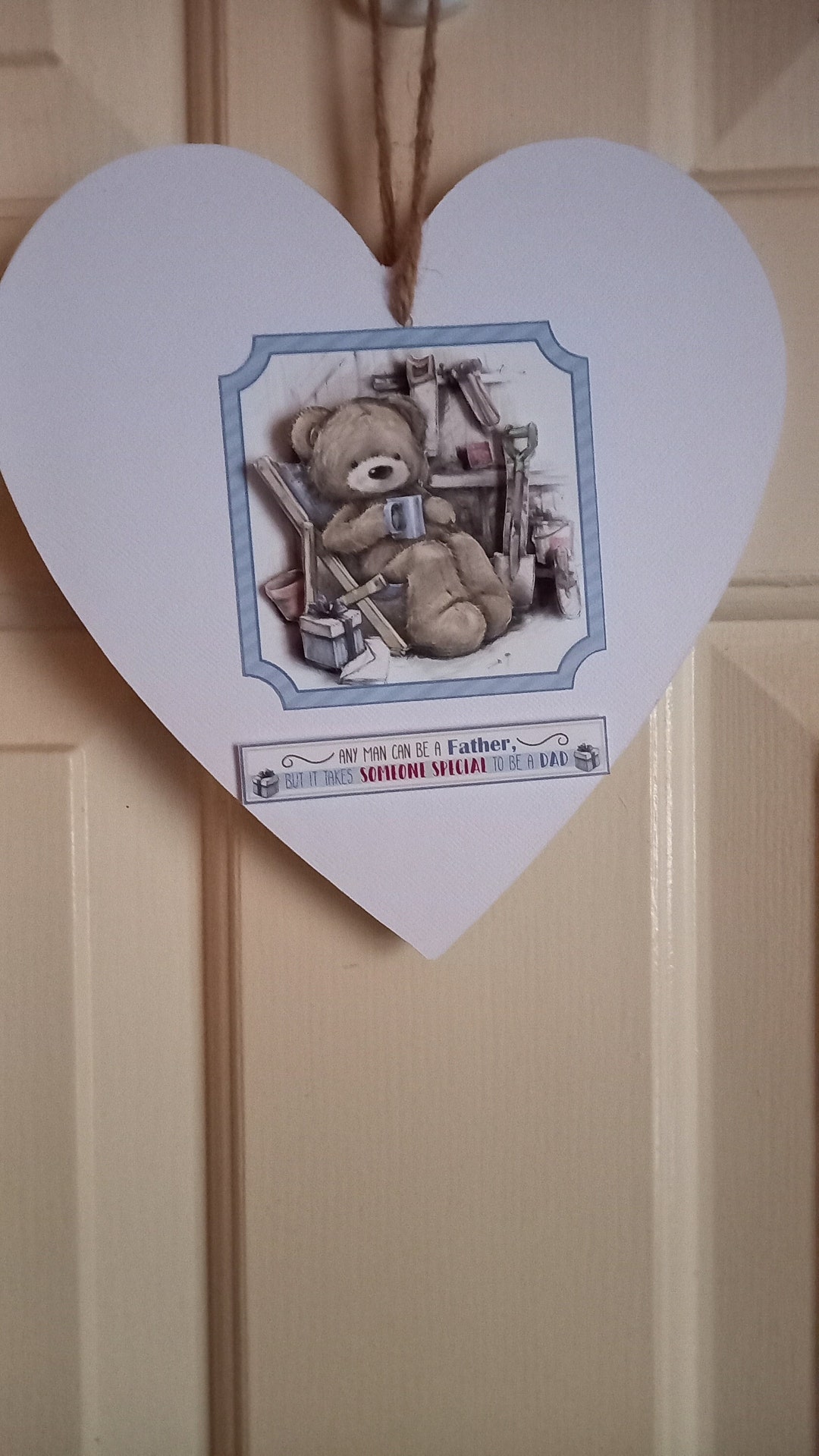 Heart Shaped Decorative Hanging Father Plaque - Etsy