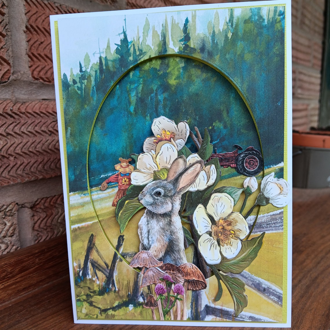 Handmade 7x5 3d Effect Greetings Card. - Etsy