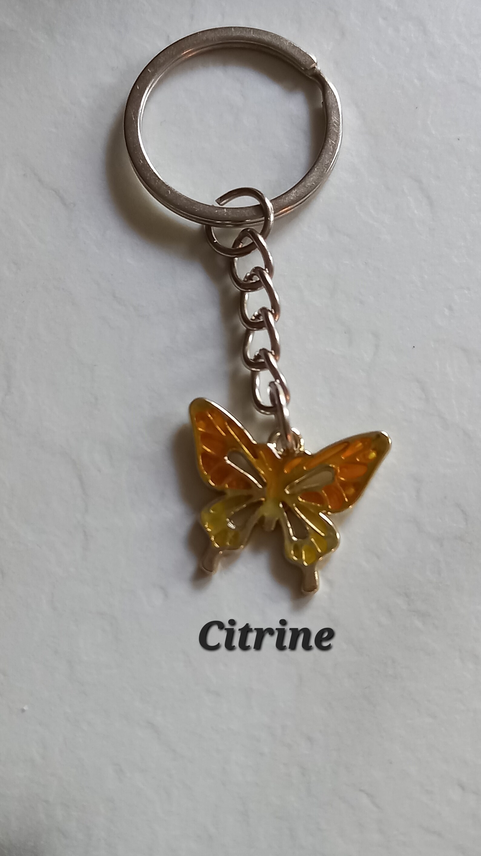 Enamelled Metal Butterfly Keyrings, Keychains ,bag Charms - Etsy