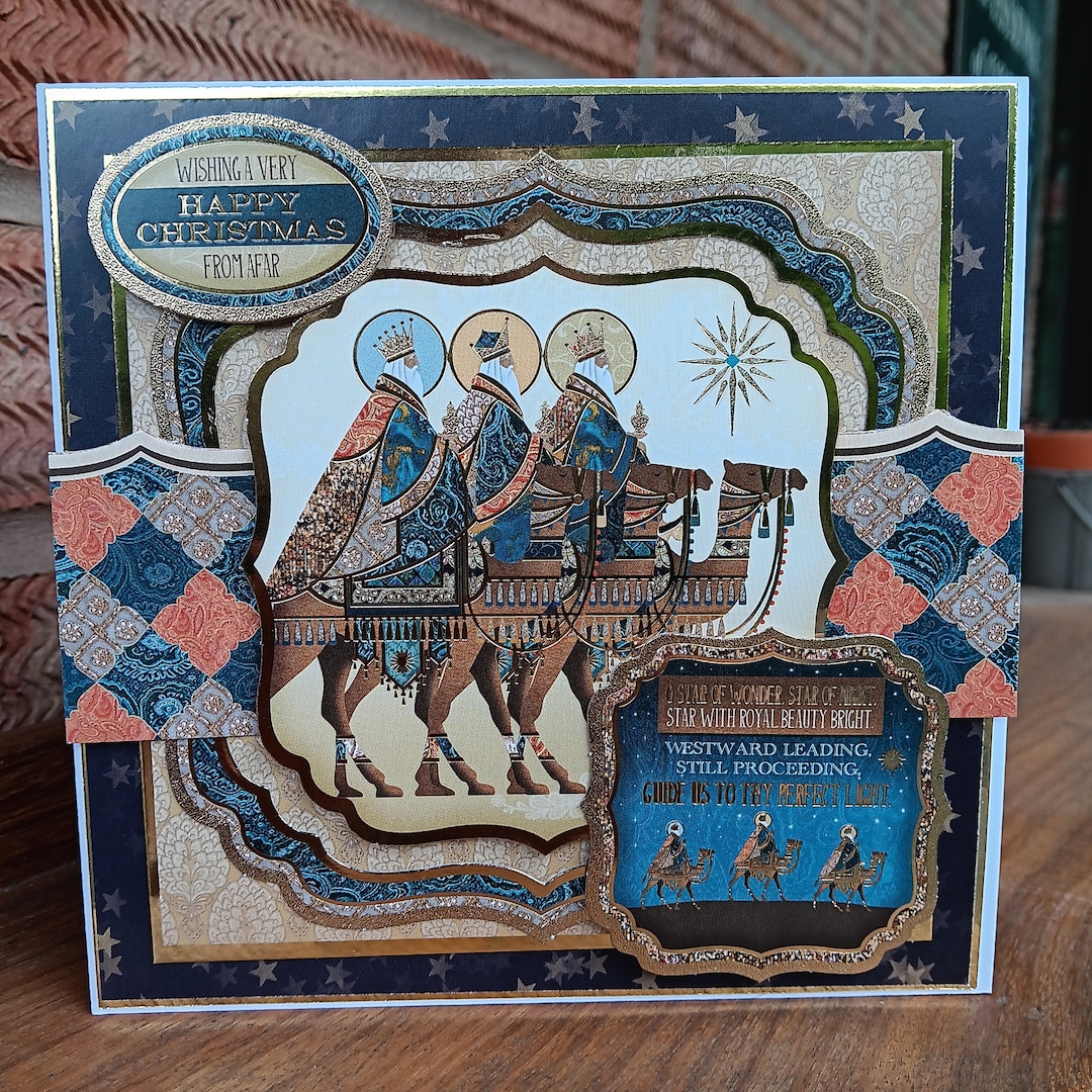 Handmade 6x6 Three King's Christmas Greetings Card - Etsy