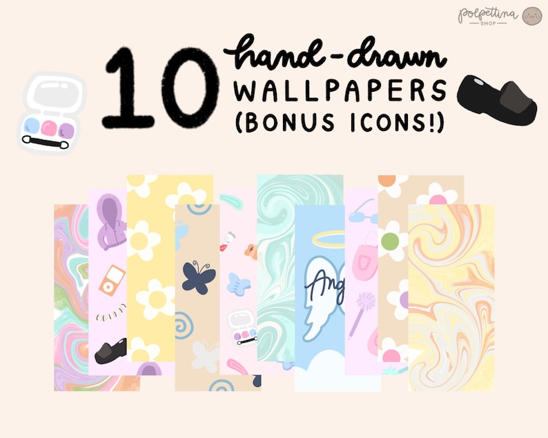 110 Early 2000's (Y2K) App Icons (in 5 Colors) | BONUS Hand-drawn ...