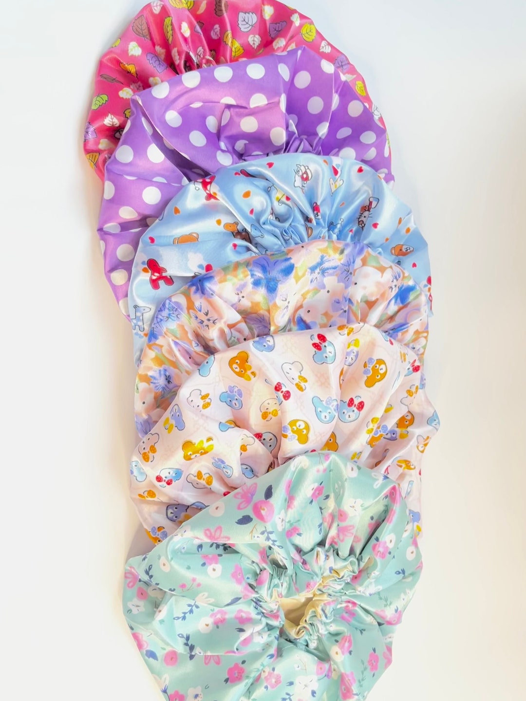 Kids Bonnets, Satin Bonnet, Fully Reversible Double Layer With ...