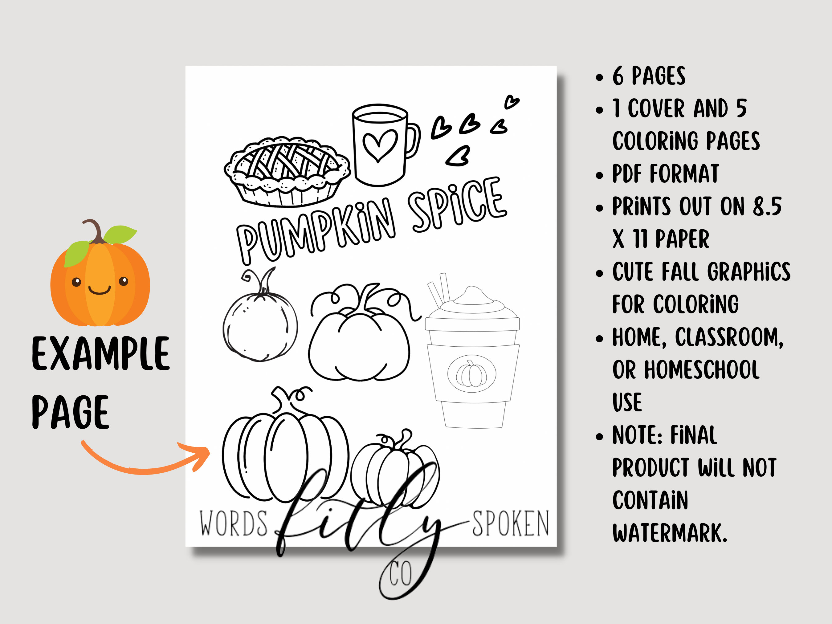 Printable Fall Coloring Pages for Kids, Pumpkin Coloring Pages ...