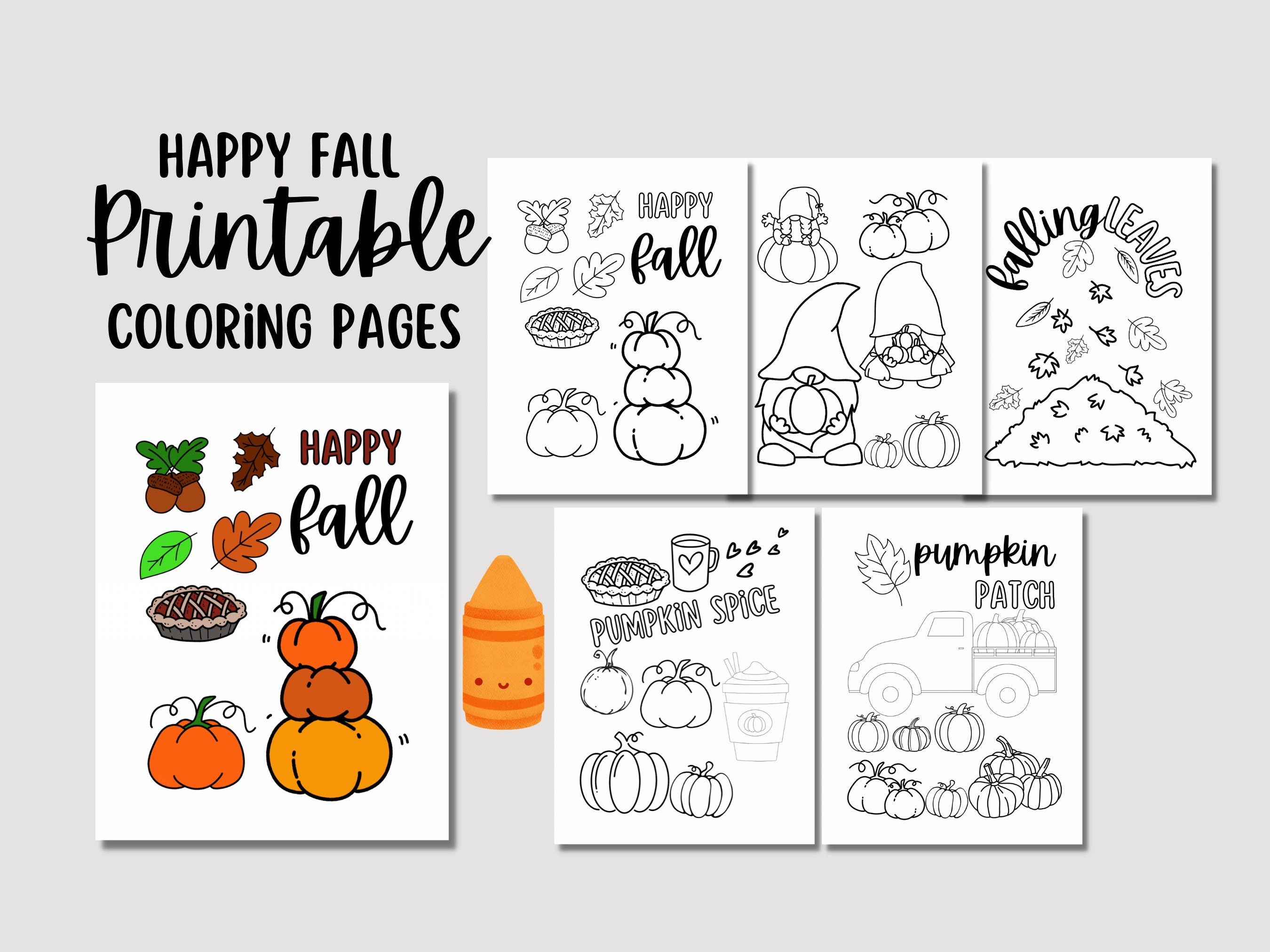 Printable Fall Coloring Pages for Kids, Pumpkin Coloring Pages ...