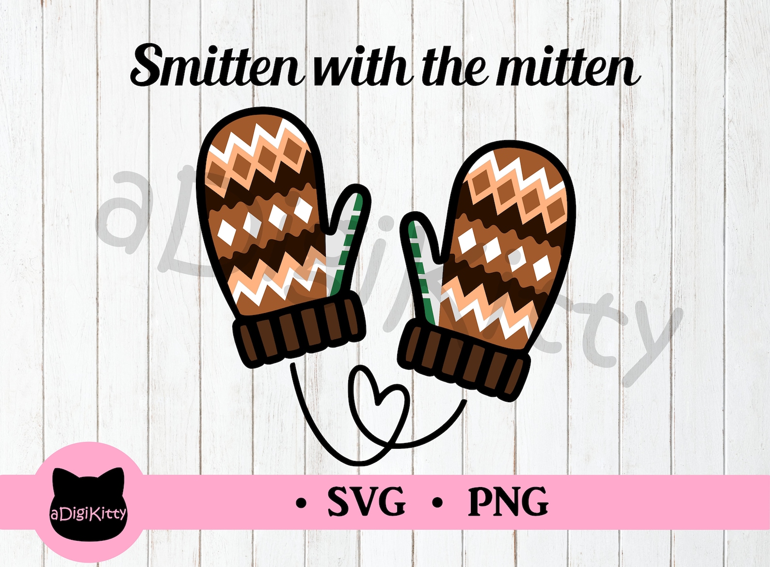 Mitten Smitten SVG Mitten SVG Mitten PNG Valentines Svg - Etsy