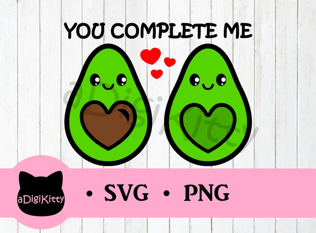 Día de San Valentín SVG Aguacate Svg Amor svg San Valentín - Etsy España
