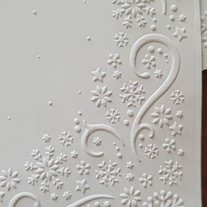Embossed Snowflake Cream or White Cardstock Junk Journal - Etsy