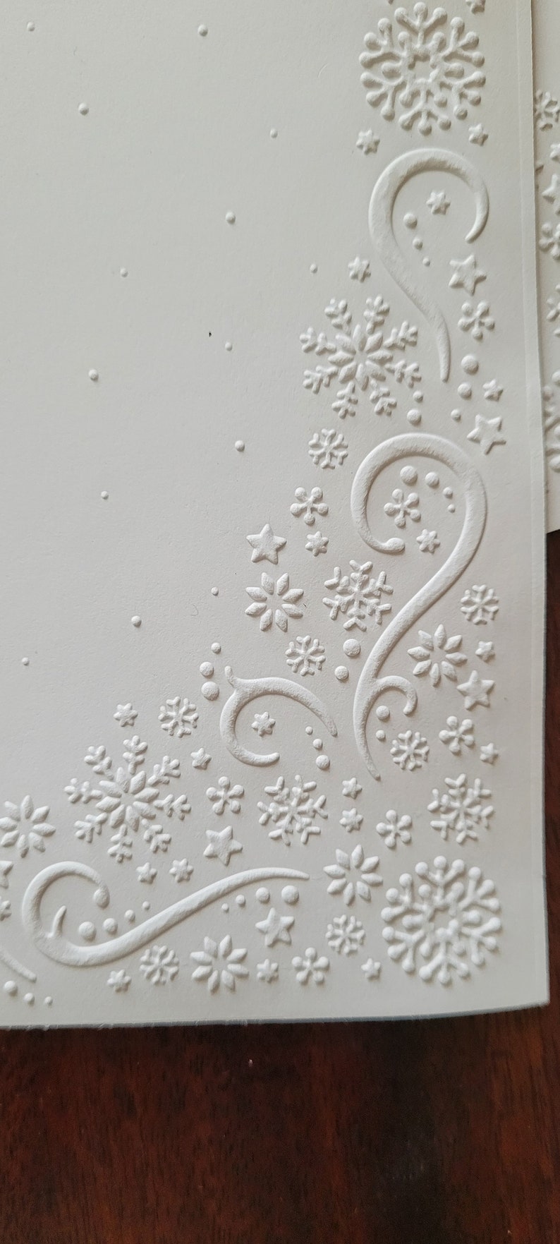 Embossed Snowflake Cream or White Cardstock Junk Journal - Etsy