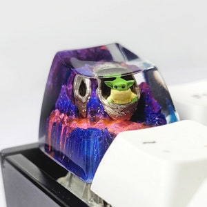 Grogu Keycap Artisan, Baby Yoda Keycap, Star War Keycap for Mechanical ...