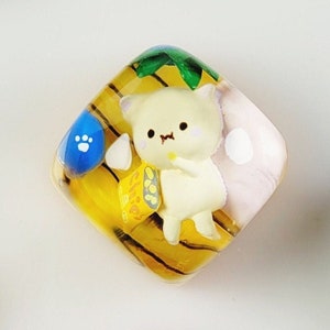 Cute Cat Keycaps,kitty Resin Artisan Keycap for Mechanical Keyboard ...