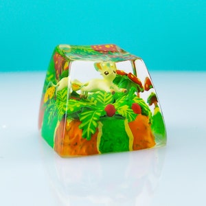 Leafeon Pokemon Keycaps anime Keycaps, Keycaps Handmade, Resin Keycaps ...