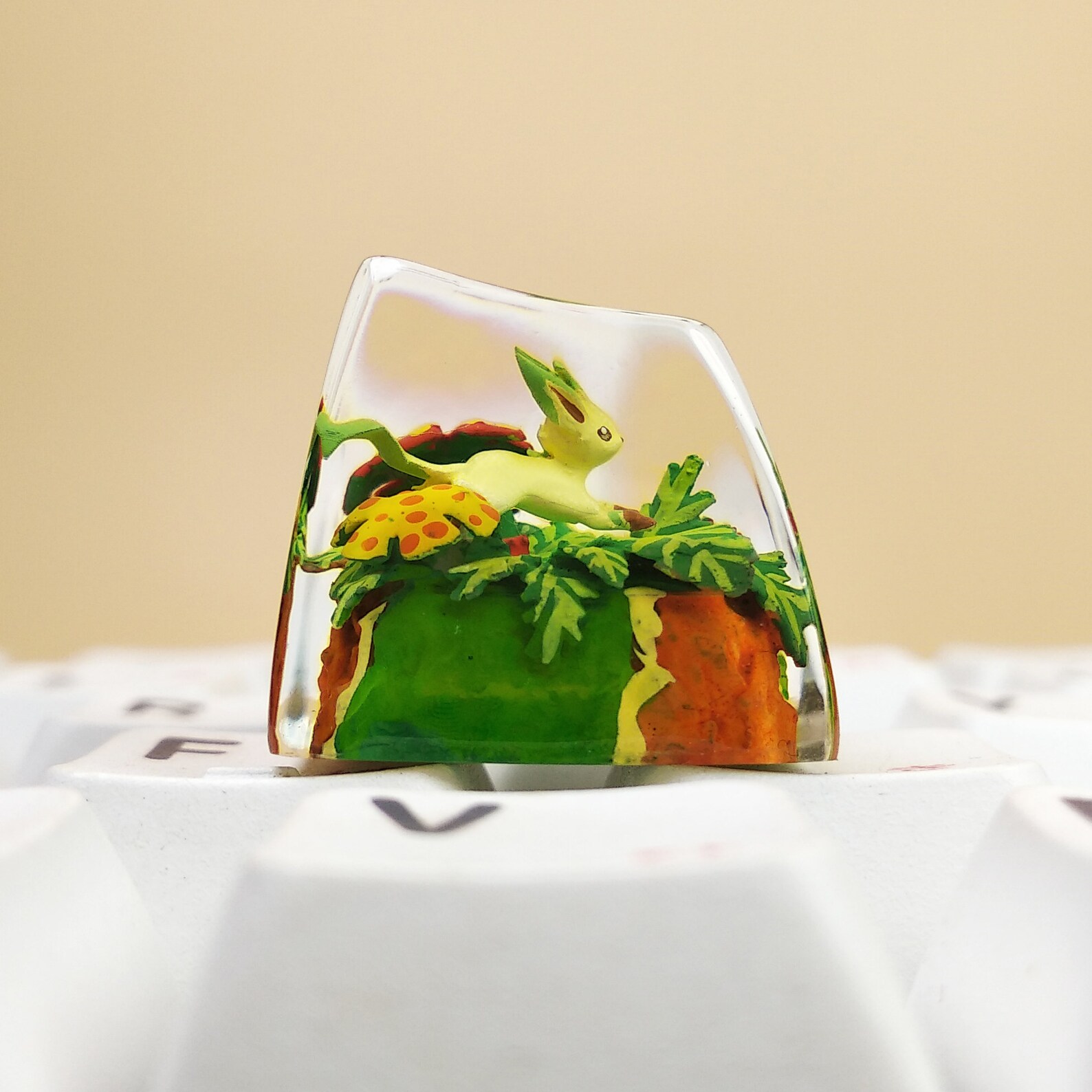 Leafeon Pokemon Keycaps anime Keycaps Keycaps Handmade - Etsy