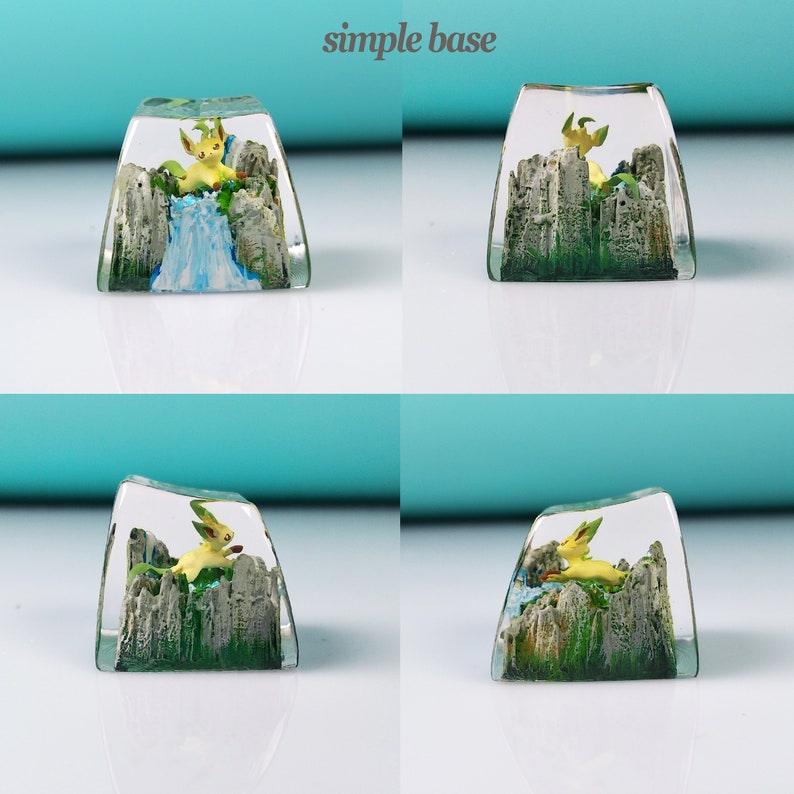 Leafeon Pokemon Keycaps anime Keycaps Keycaps Handmade - Etsy