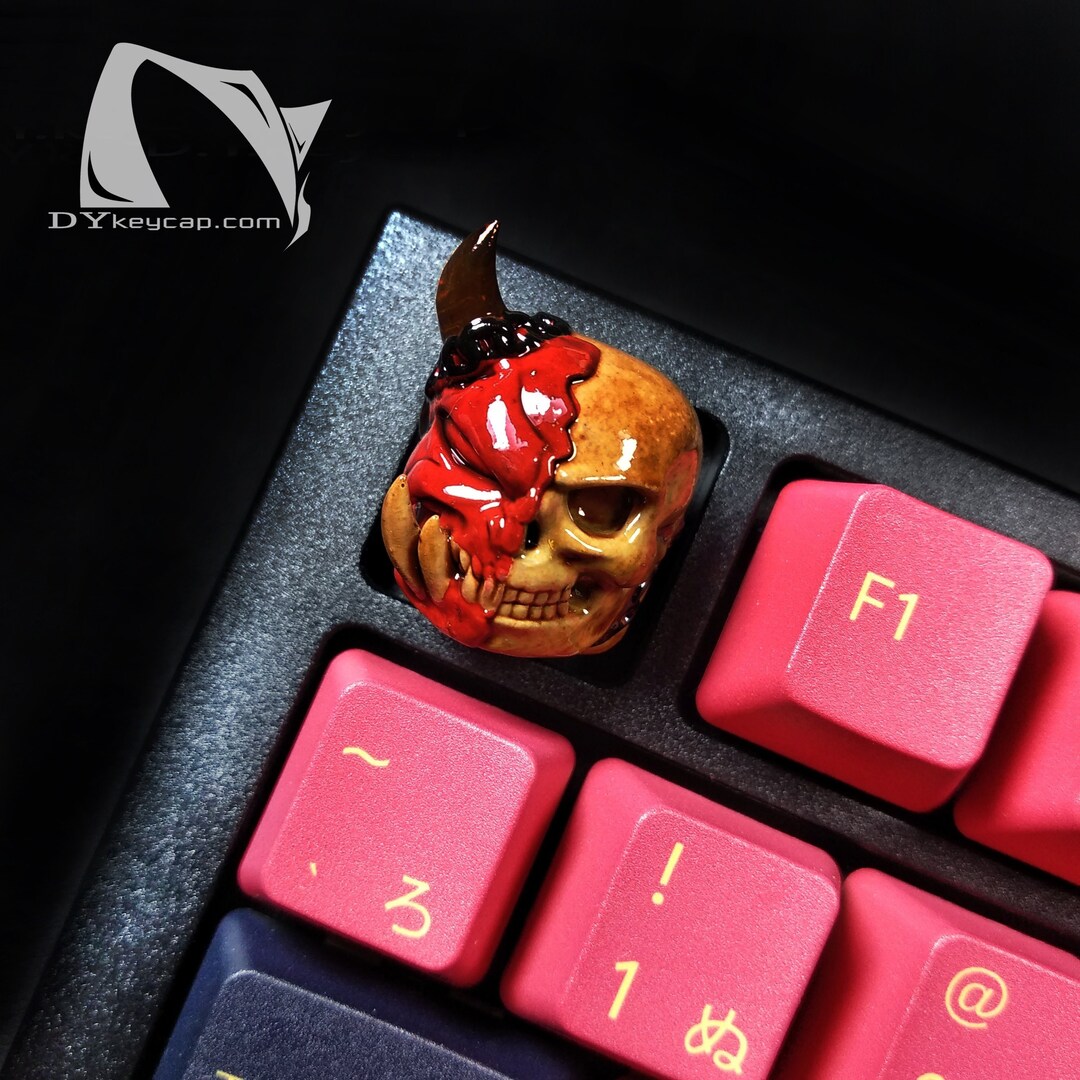 Skull Keycap, Metal Keycap, Devil Keycap, Keycap Artisan, Keycap Resin ...