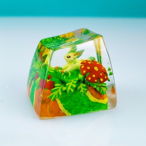 Leafeon Pokemon Keycaps anime Keycaps, Keycaps Handmade, Resin Keycaps ...
