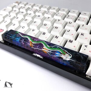 Dragon Spacebar Resin artisan Keycaps, Galaxy Keycaps, Custom Keyboard ...