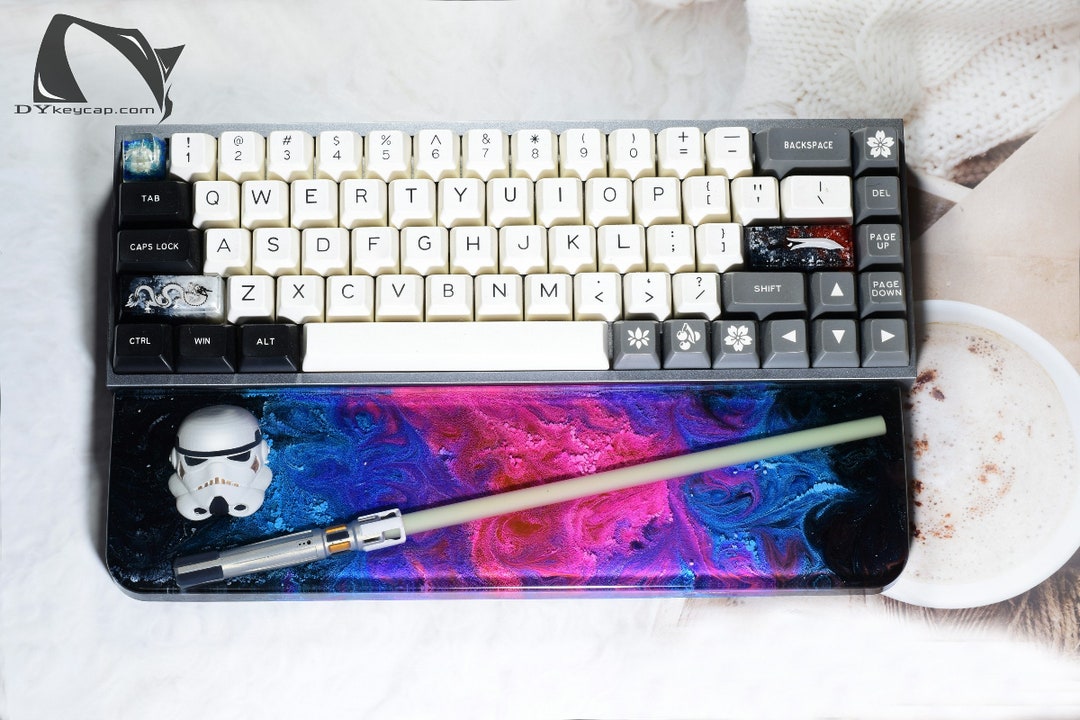 Mechanical Keyboard Wrist Rest Palm Rest Resin Handmade, Gift for Her ...