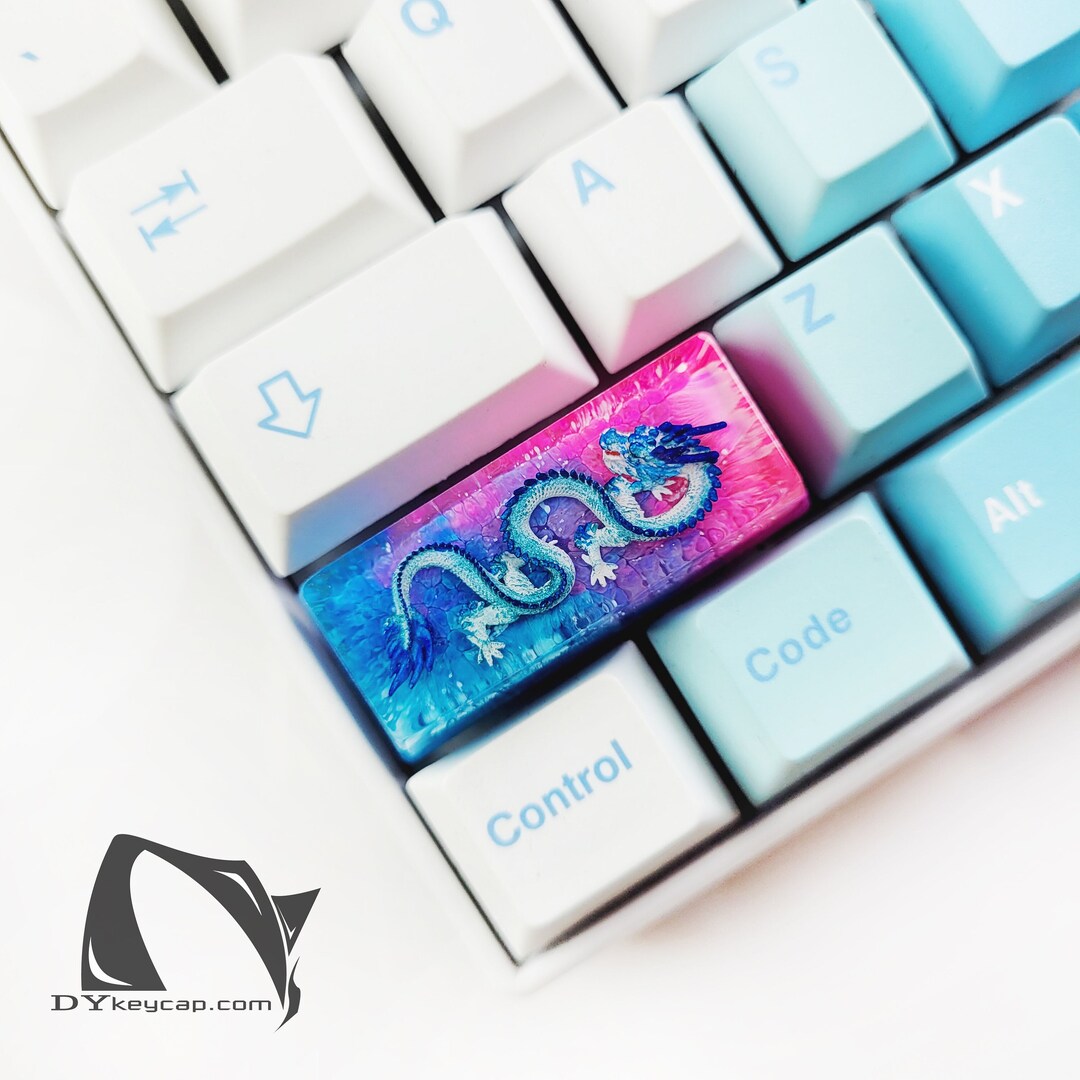 Dragon Keycap 2.25U SA OEM, Artisan Keycap, Key Cap Hand Made, Pink ...