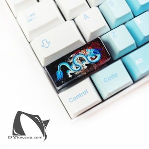 Dragon Keycaps 2.25U SA OEM, Artisan Keycaps, Key Cap Hand Made, Black ...