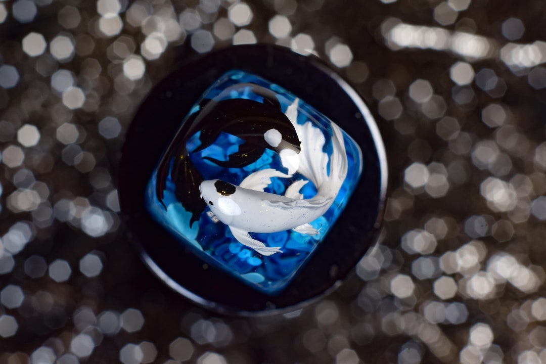 Koi Fish Keycap Artisan, Unique Keycap, Keycap Custom Keycap Resin for ...