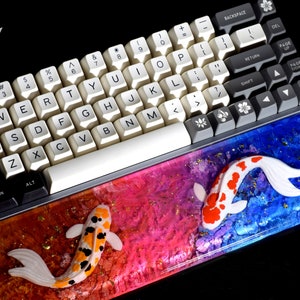Koi Fish Resin Wrist Rest Handmade,colorfull Wrist Rest, Keyboard Wrist ...