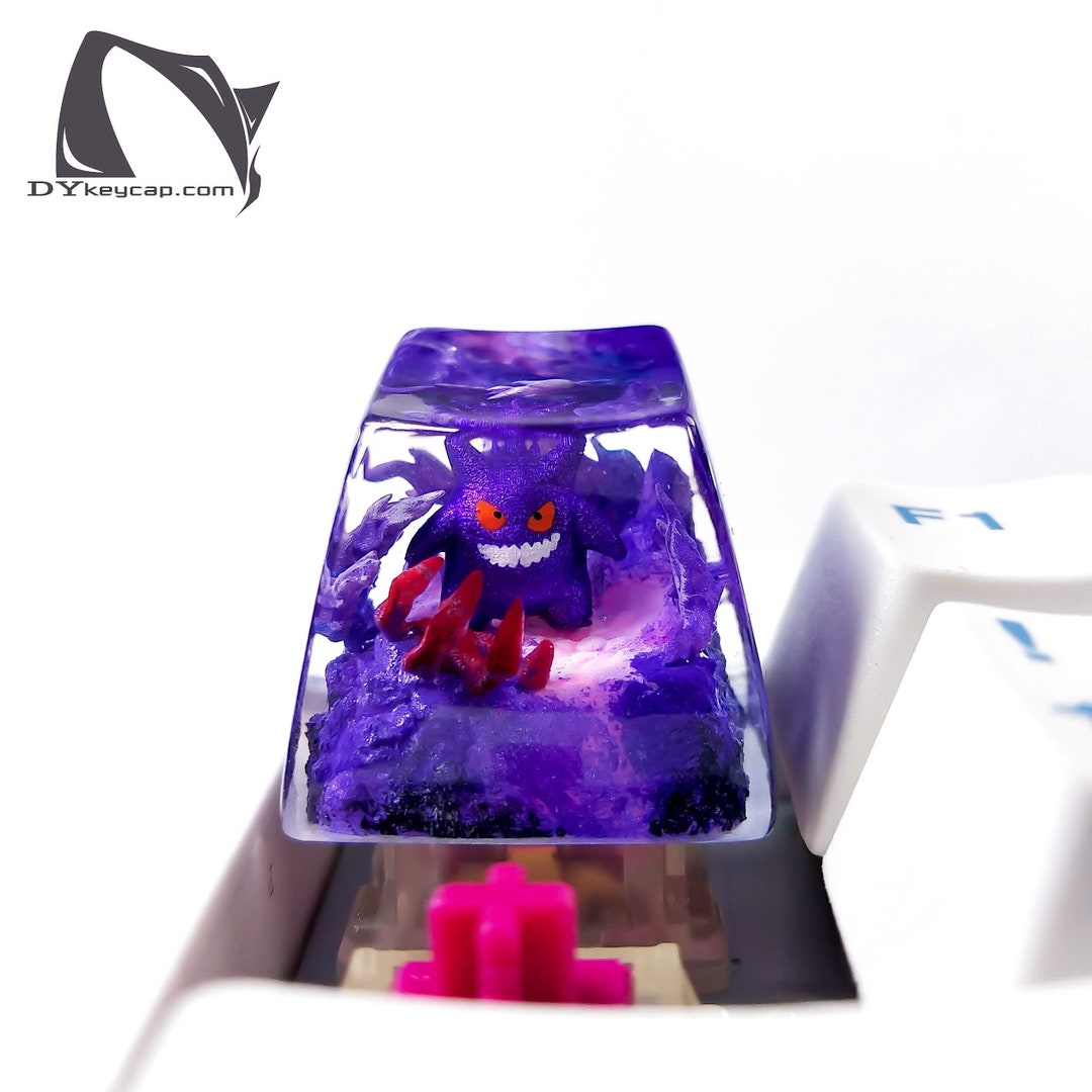 Gengar Keycap, Custom Pokemon Artisan Keycap,poke ECS Resin Keycap ...