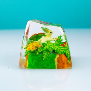 Leafeon Pokemon Keycaps anime Keycaps, Keycaps Handmade, Resin Keycaps ...