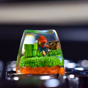 Super Mario Keycap Artisan for Mechanical Keyboard - Etsy