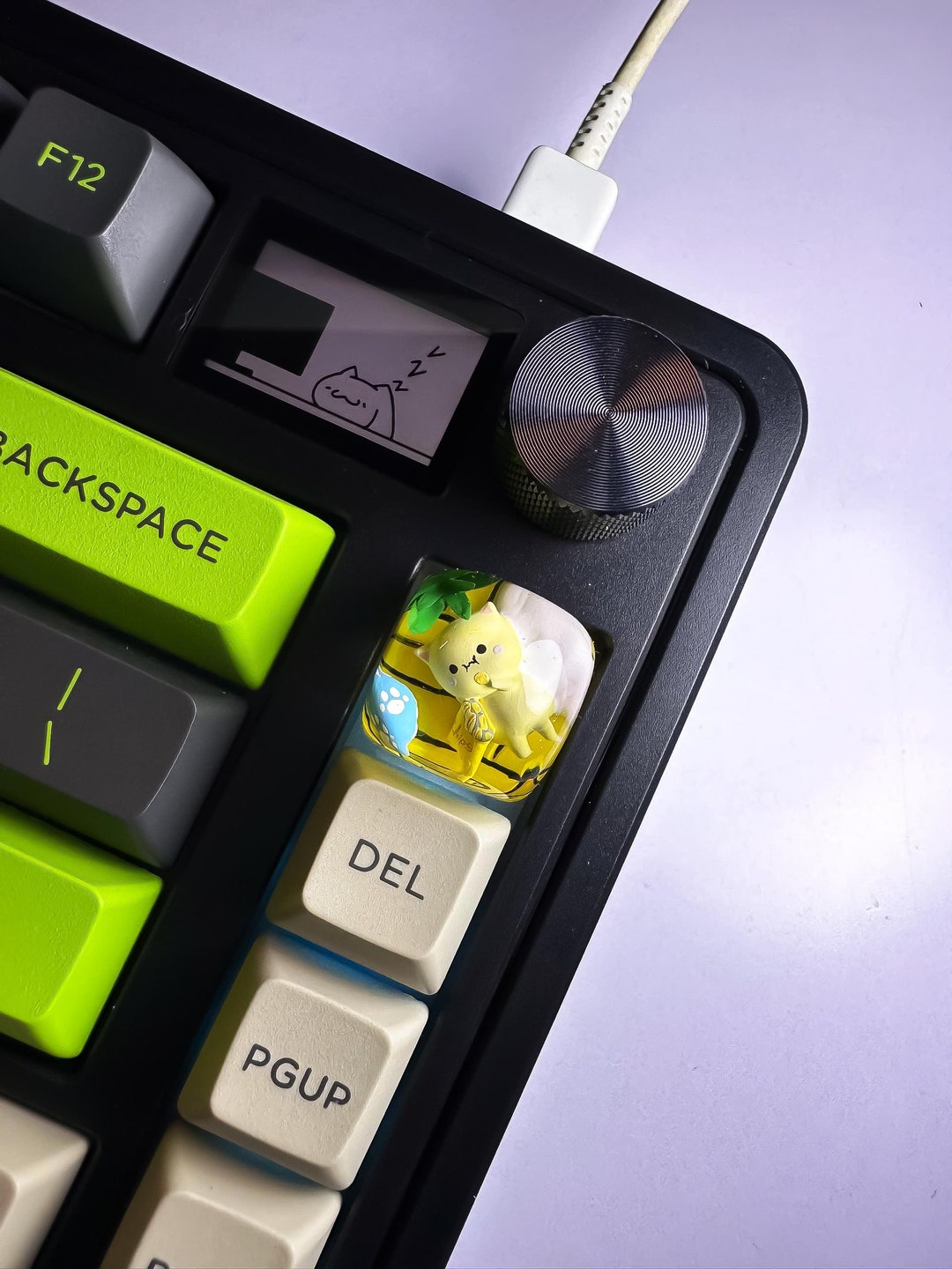 Cute Cat Keycaps,kitty Resin Artisan Keycap for Mechanical Keyboard ...