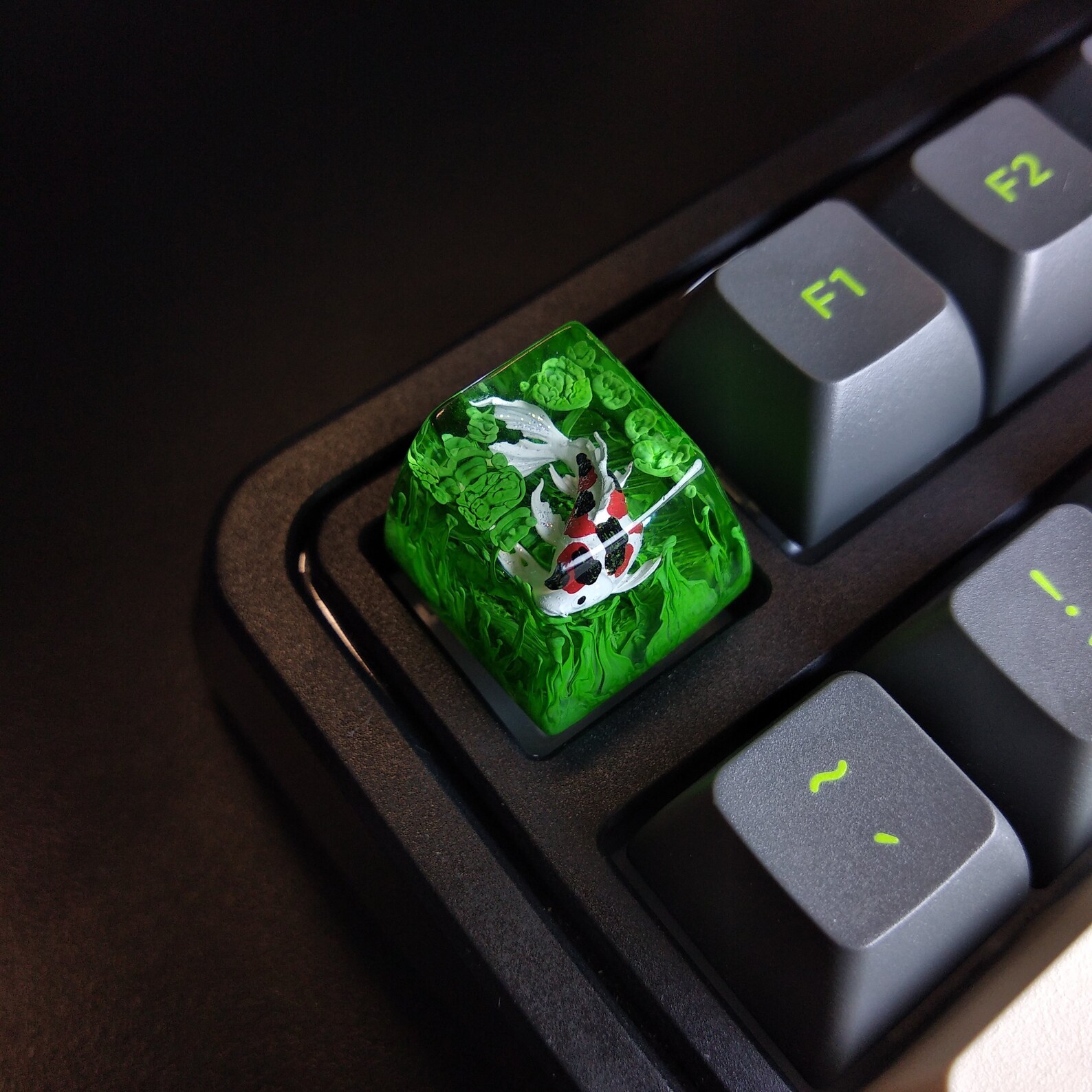 Koi Fish Spacebar, Koi Fish Keycaps, Keycaps Artisan, Keycap Custom ...
